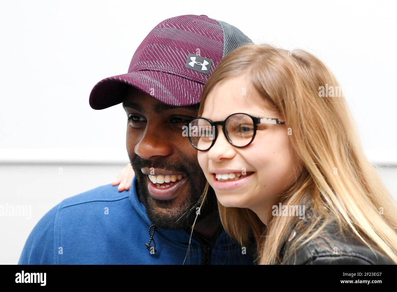 Teddy Riner visits the Imagine Foundation (Institute of Genetic ...