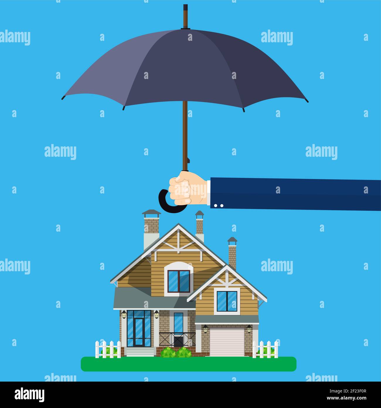 Home insurance concept Stock Vector Image & Art - Alamy