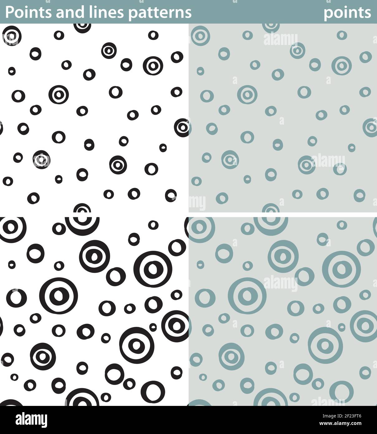 Four seamless patterns made with dots Stock Vector Image & Art - Alamy