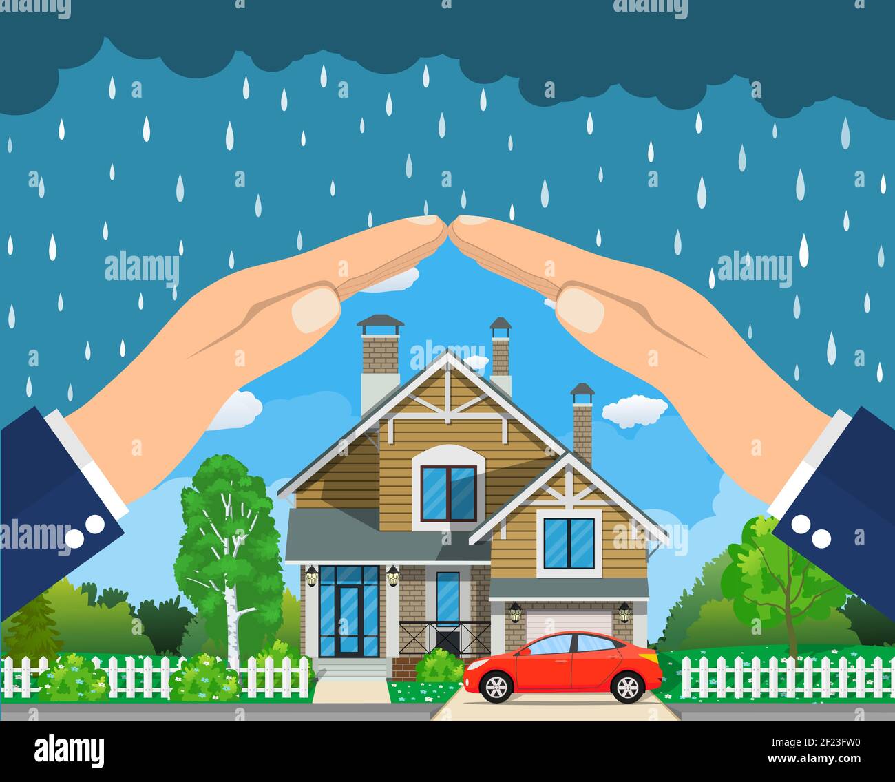 Home insurance concept Stock Vector Image & Art - Alamy