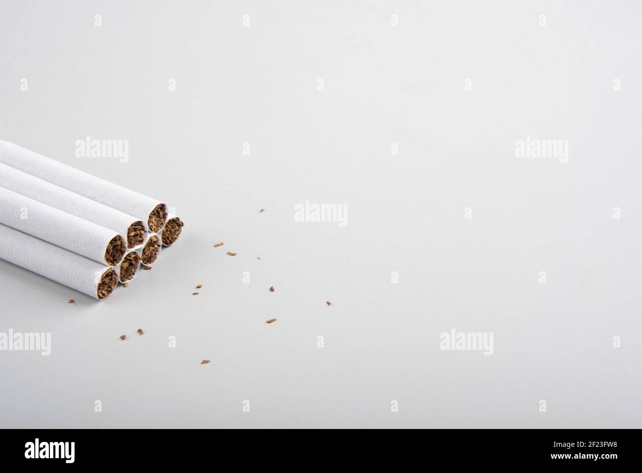 A cigarette on white background Stock Photo - Alamy