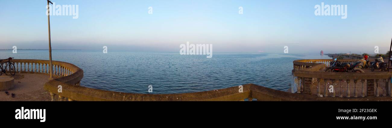 Panoramic View Of Chembarambakkam Lake Located in Chennai. Largest ...