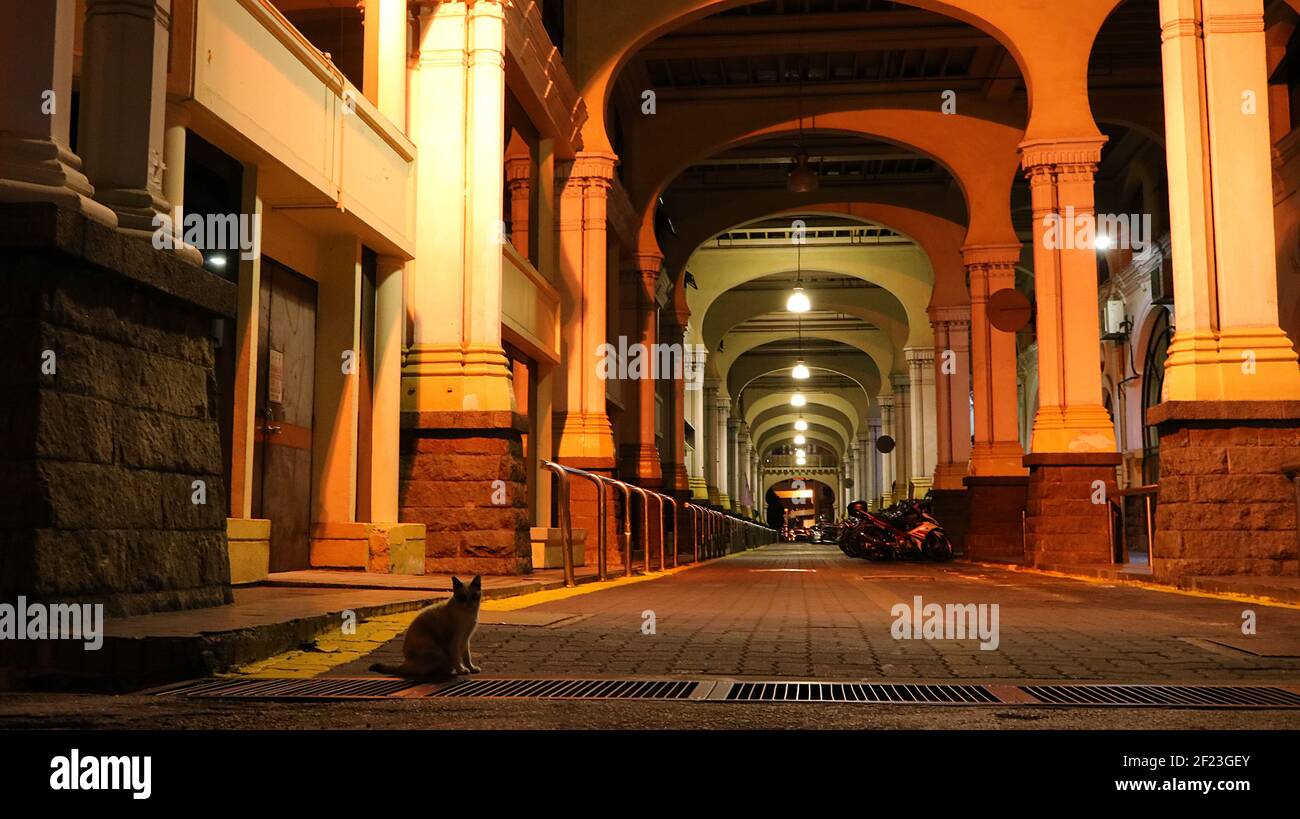 Old Kuala Lumpur KTM Komuter Train Station At Night: Indo-Saracenic ...