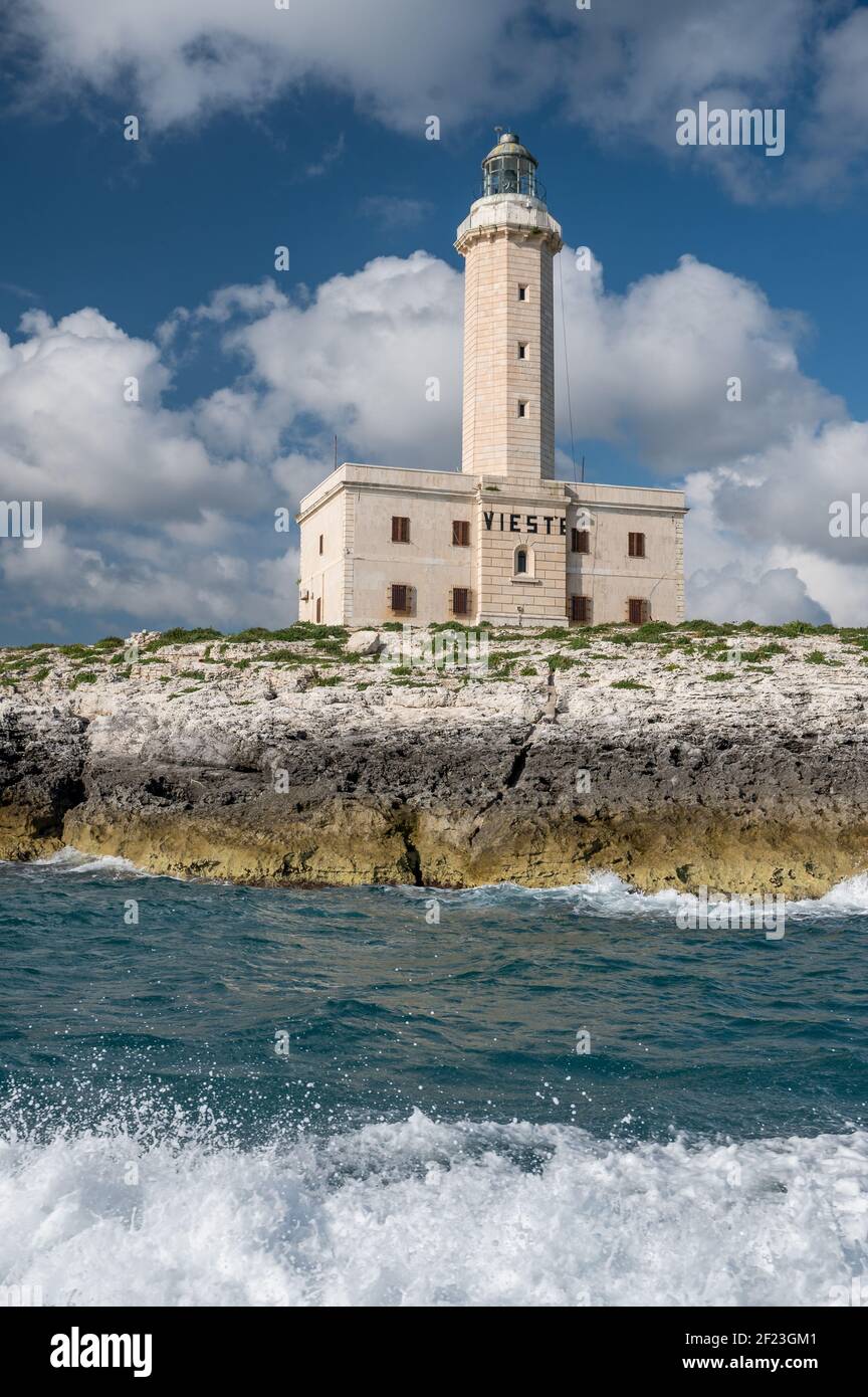 lighthouse of Vieste on Gargano Peninsula Stock Photo - Alamy