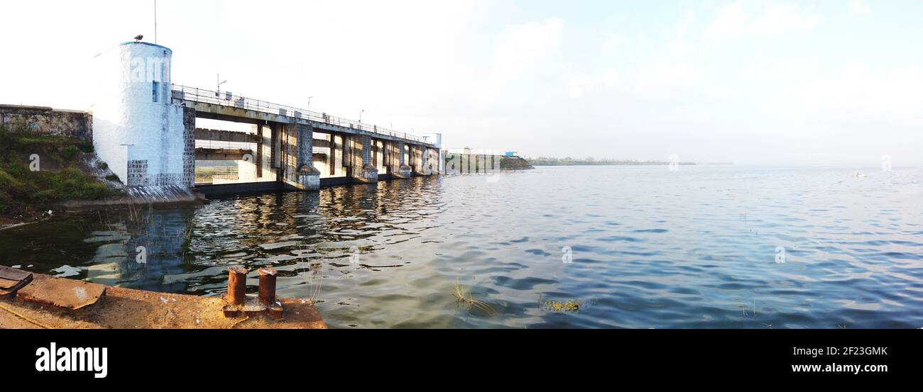 Panoramic View Of Chembarambakkam Lake Located in Chennai. Largest ...