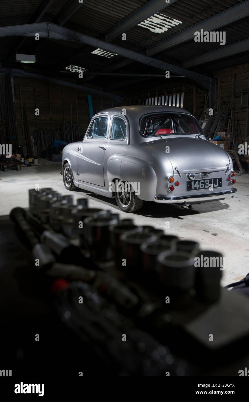 Modified Austin A30 classic British small car Stock Photo - Alamy