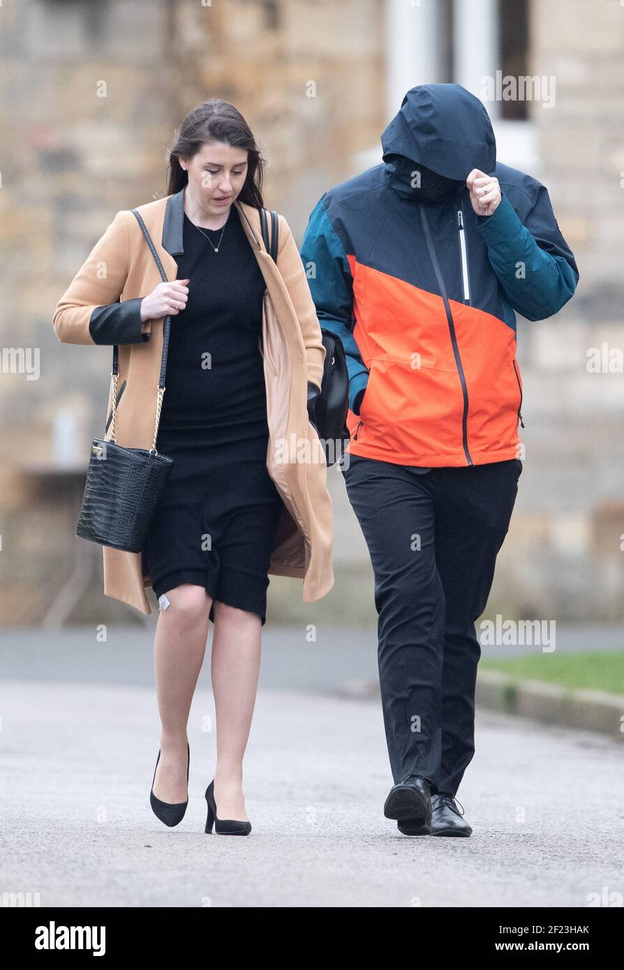 EuroMillions lottery winner Matthew Topham (right) arrives at Lincoln ...