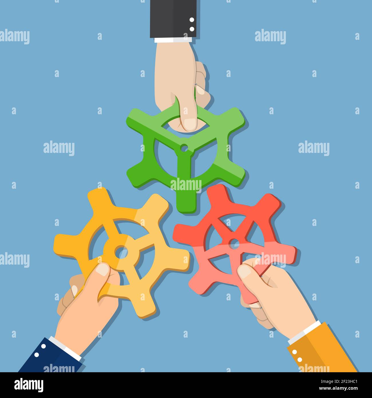 Joining hands together Stock Vector Images - Alamy