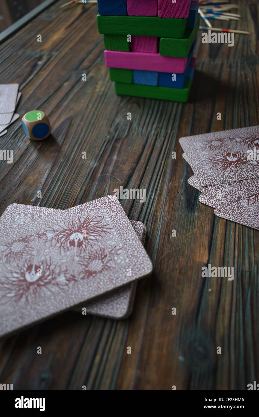 The various old and colourful board games Stock Photo - Alamy