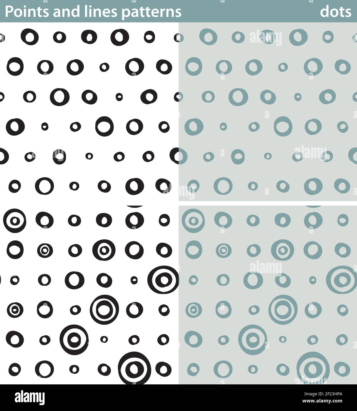 Four seamless patterns made with dots Stock Vector Image & Art - Alamy