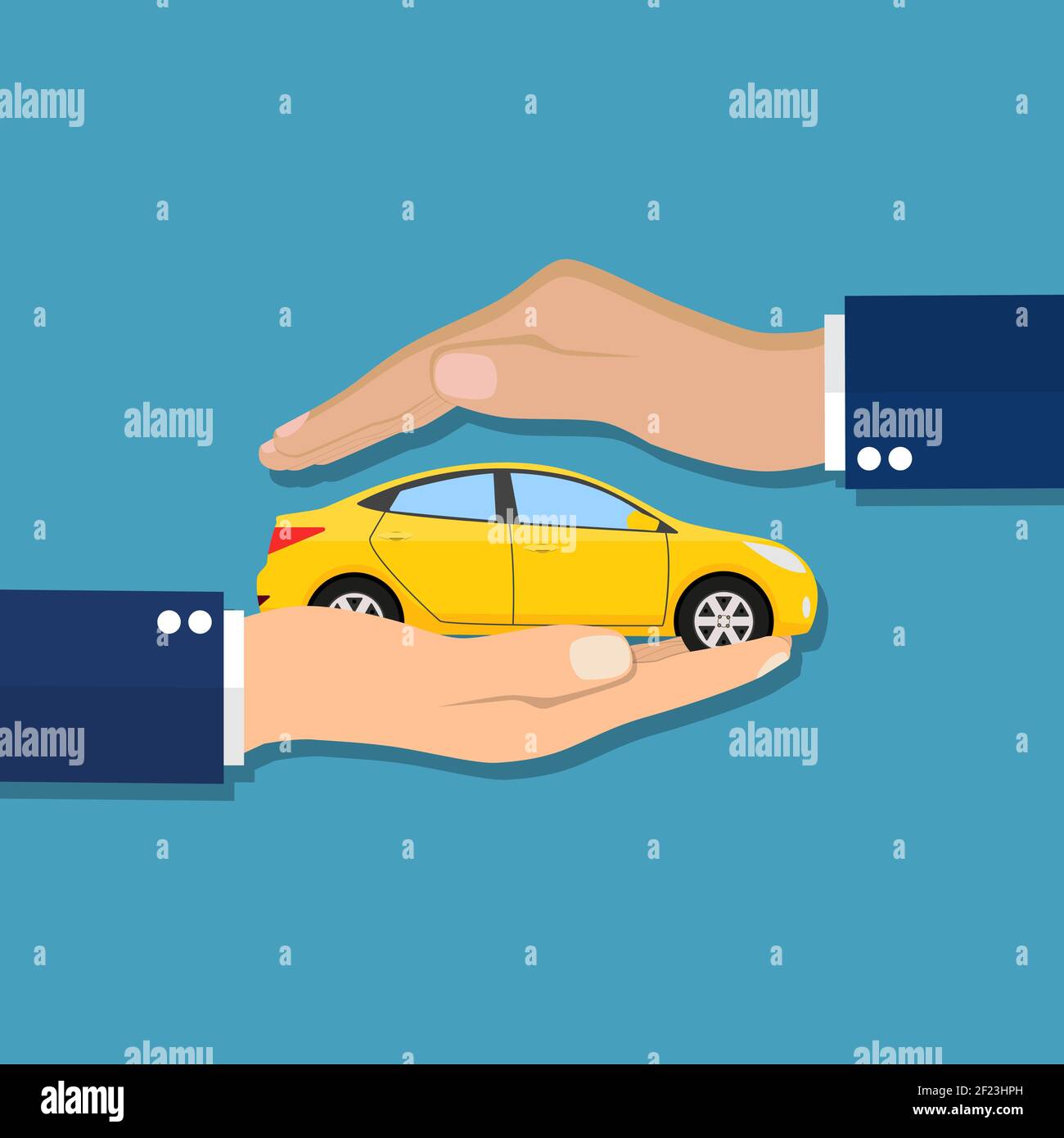 Insuring your car Stock Vector Images - Alamy