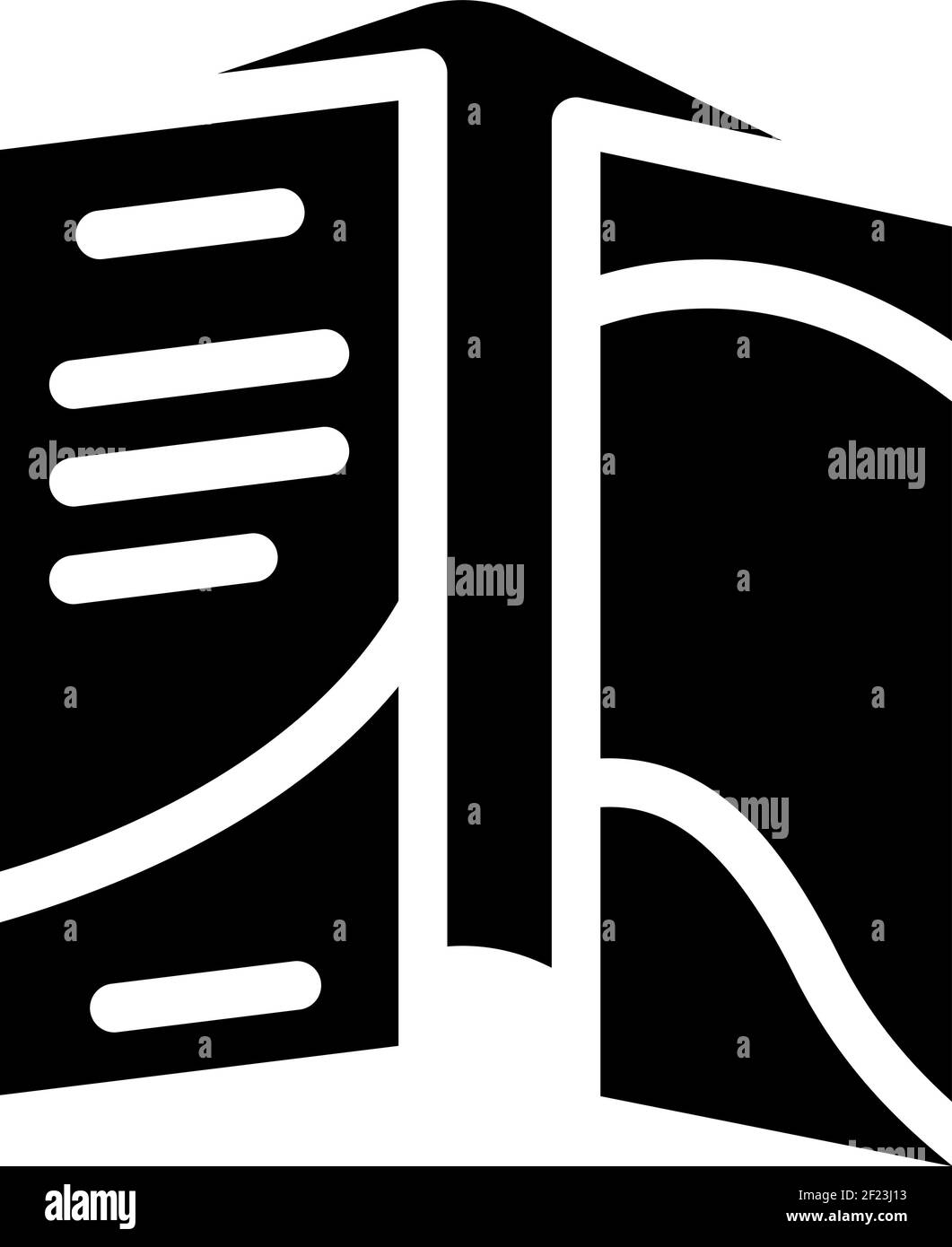 paper booklet glyph icon vector illustration sign Stock Vector Image ...