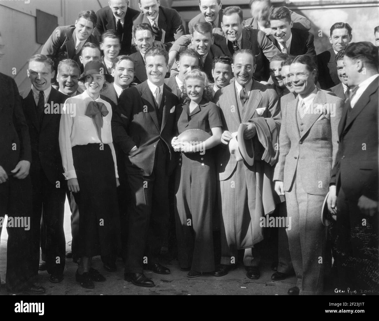 JEAN MUIR DICK POWELL GINGER ROGERS and JOE E. BROWN with the visiting ...