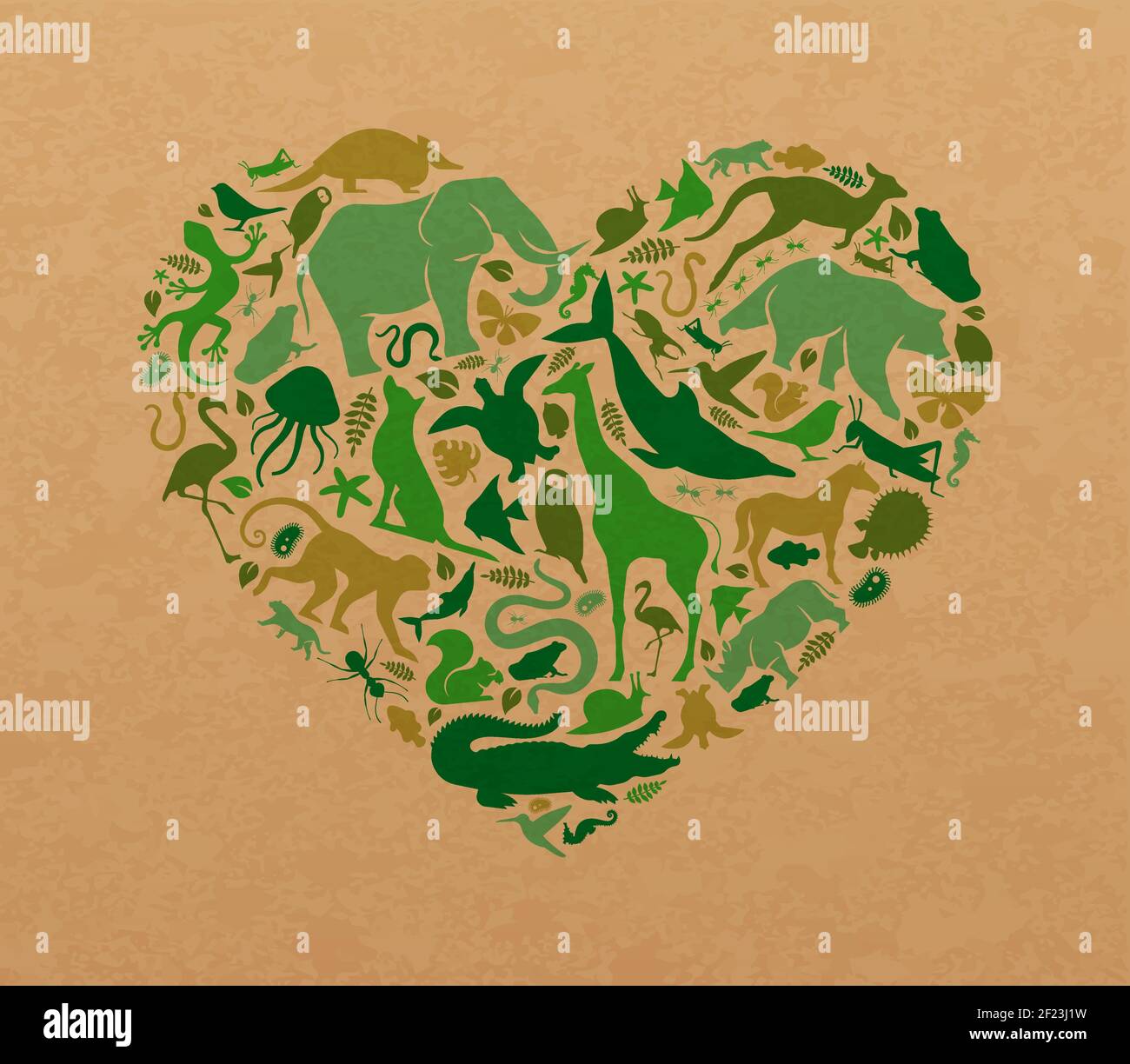 Animals Making A Heart