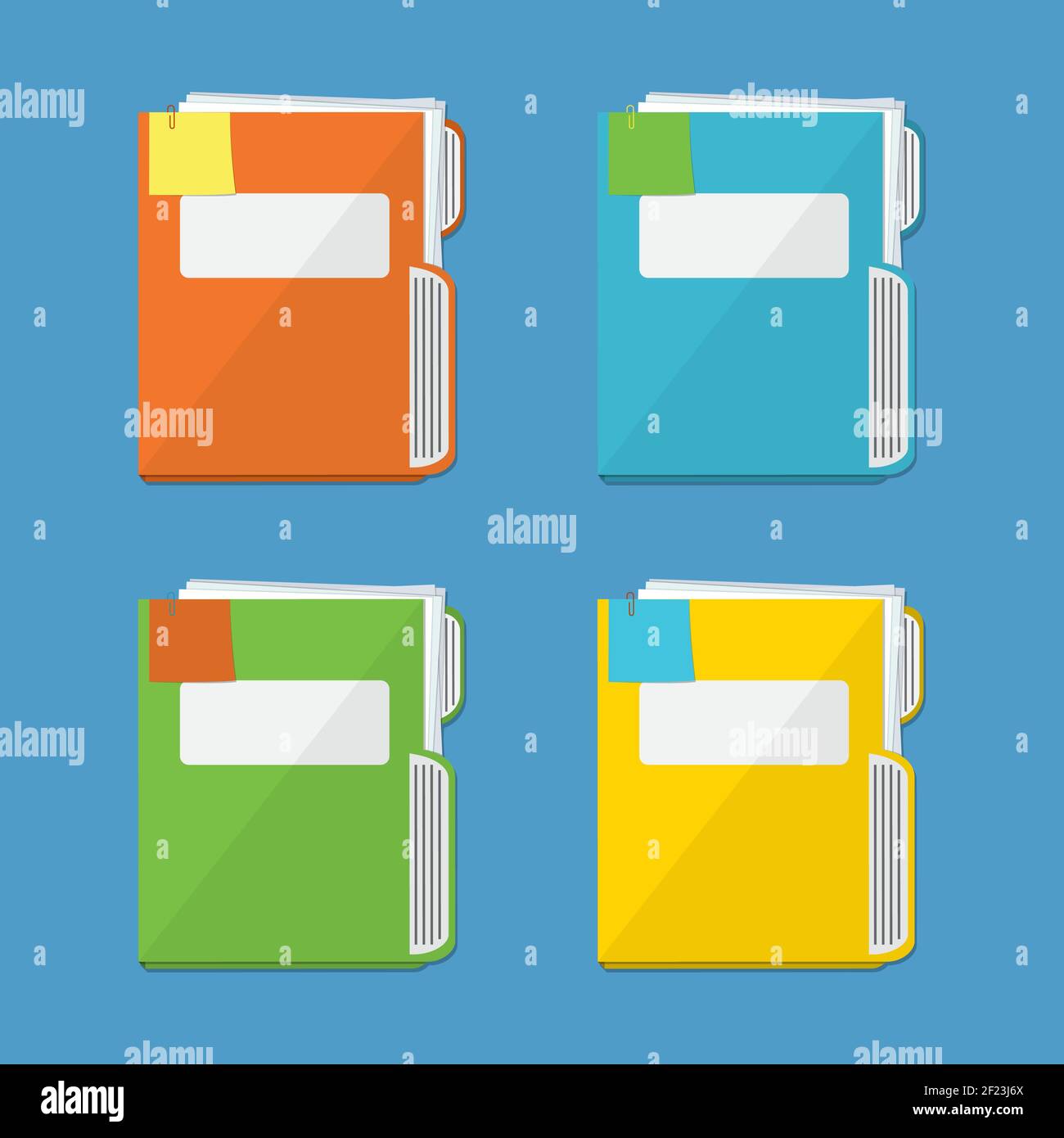 Set documents folder Stock Vector Image & Art - Alamy