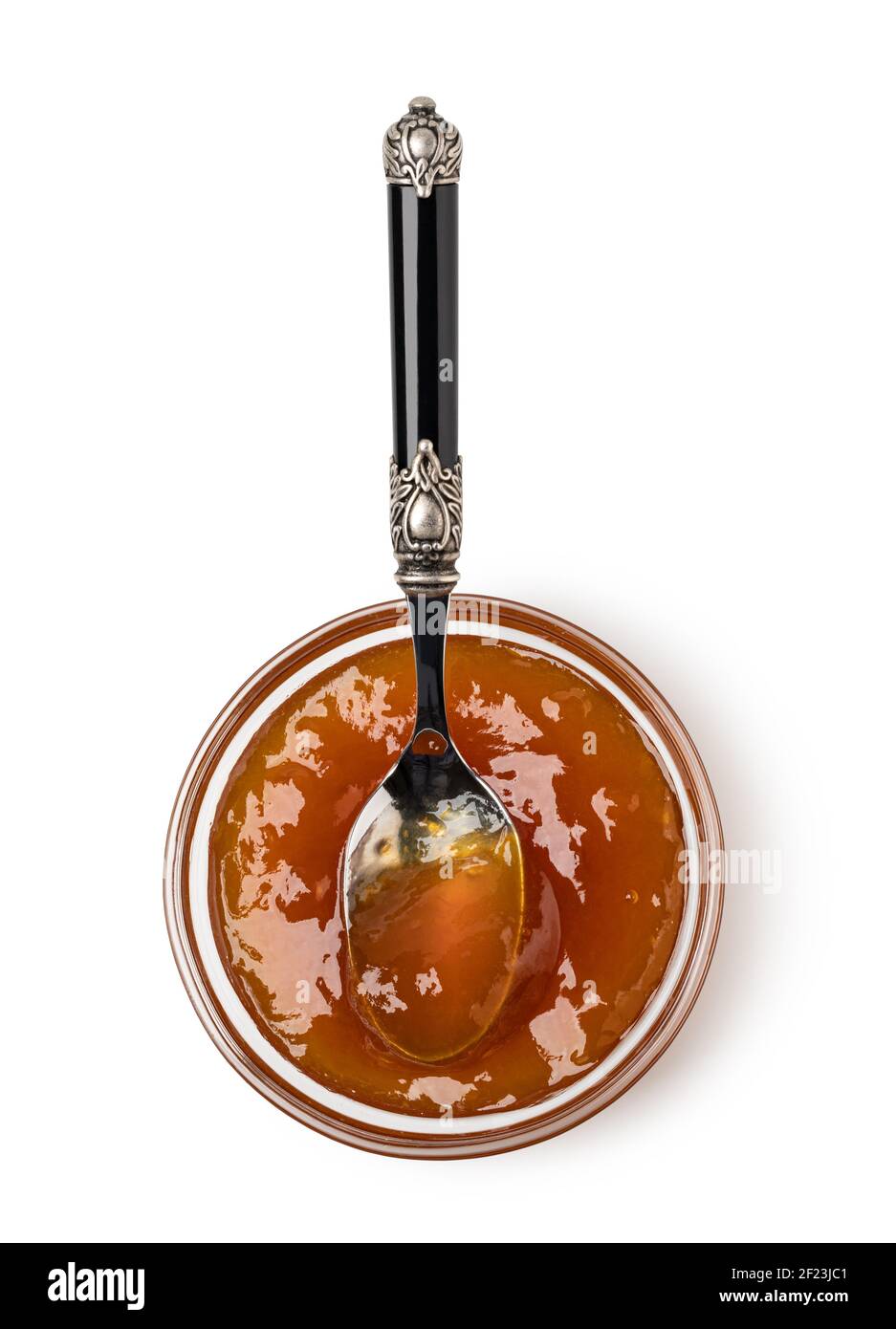 Marmalade on spoon Cut Out Stock Images & Pictures - Alamy