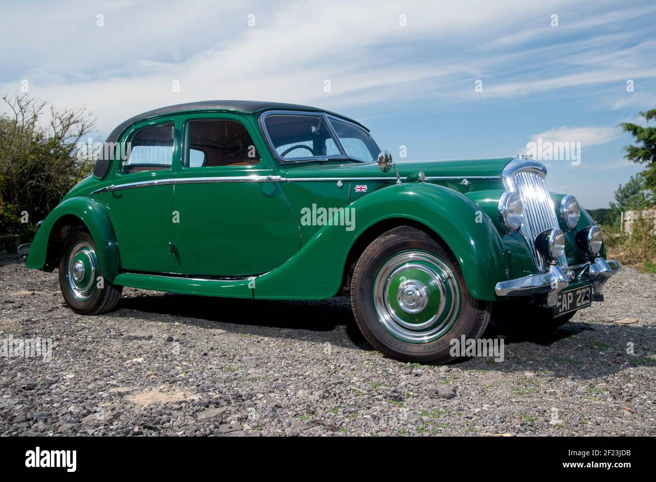Riley RM classic 1950s British saloon car Stock Photo - Alamy
