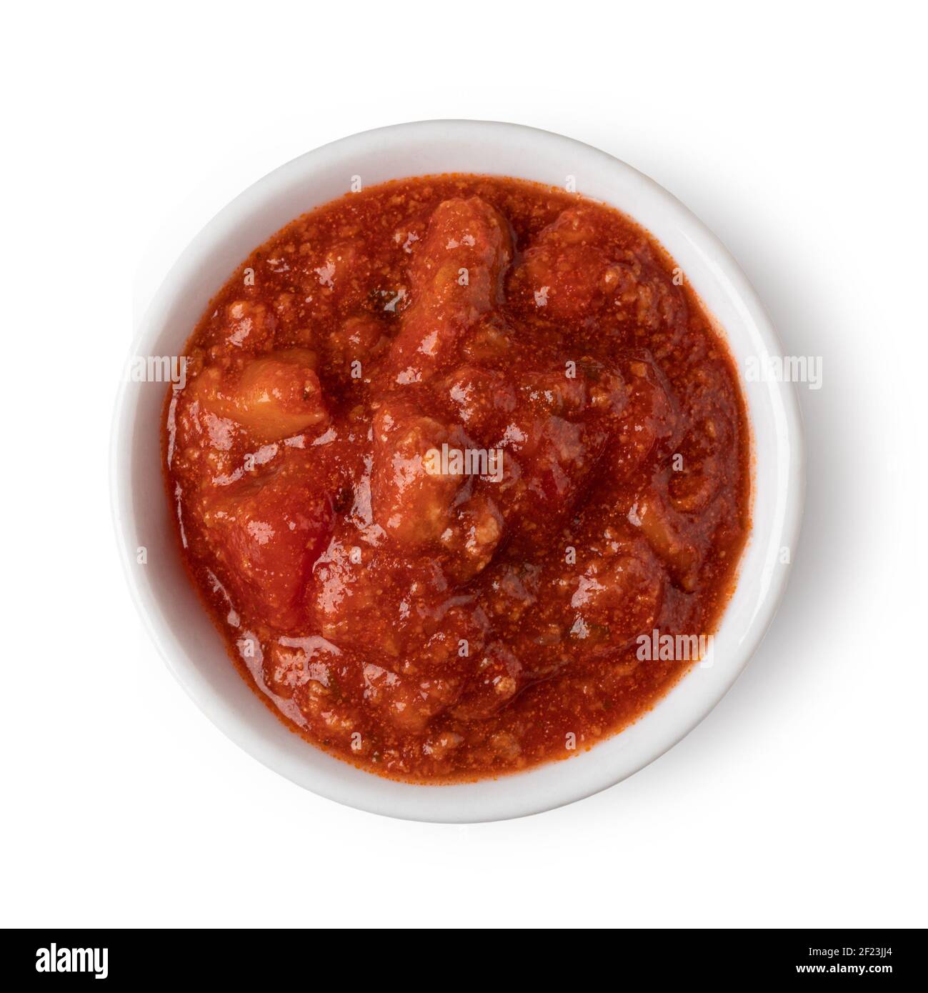 Top view tomato sauce Cut Out Stock Images & Pictures - Alamy