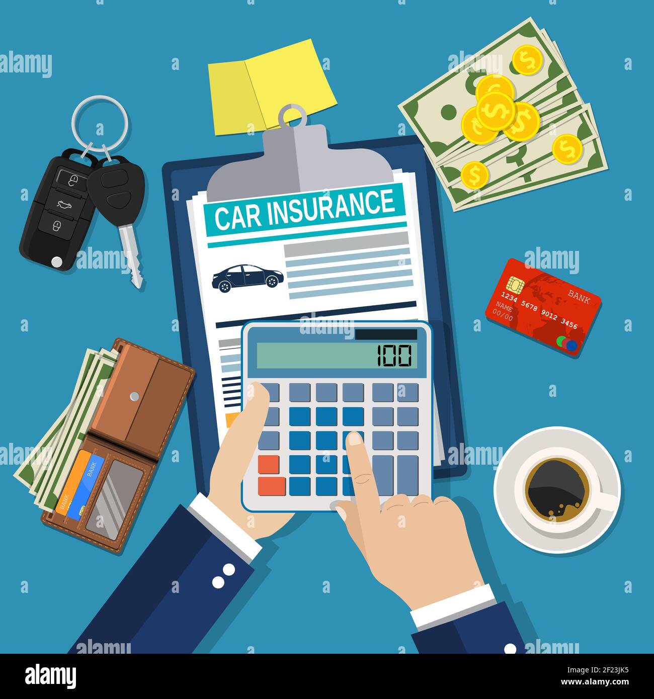 Car insurance form concept Stock Vector Image & Art - Alamy