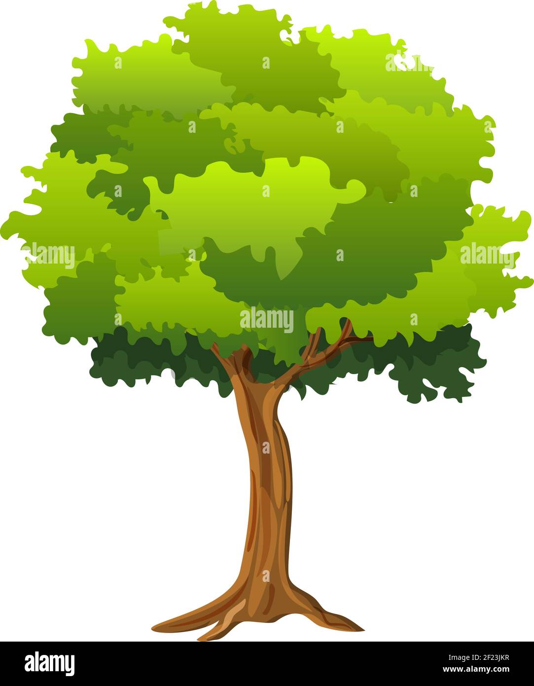 abstract tree in flat style Stock Vector Image & Art - Alamy