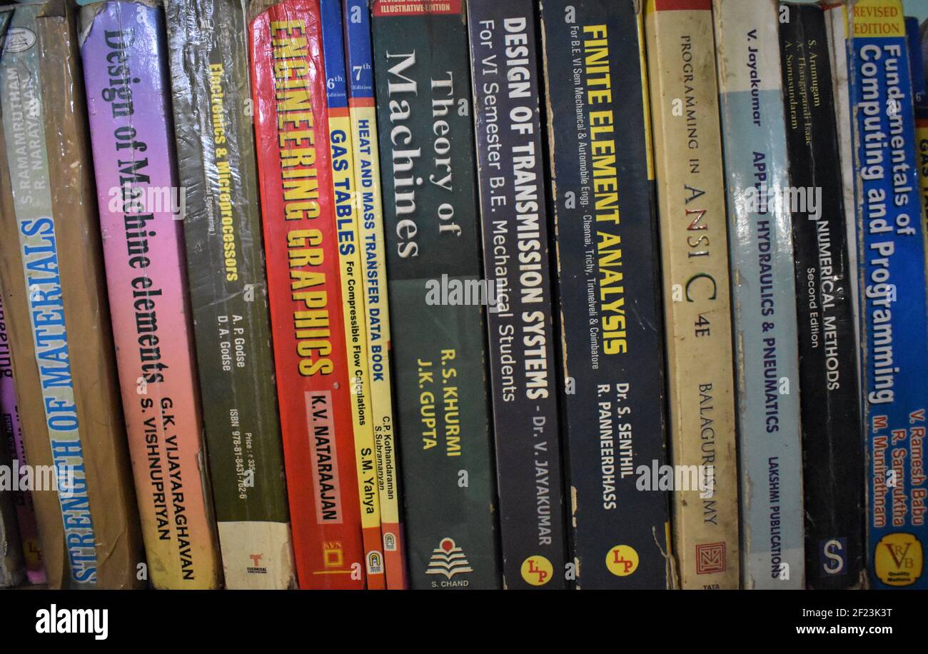 Stack Of Engineering Textbooks