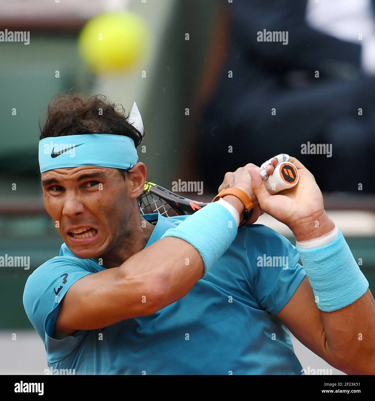 Rafael Nadal competes and wins his eleventh title during the Roland ...