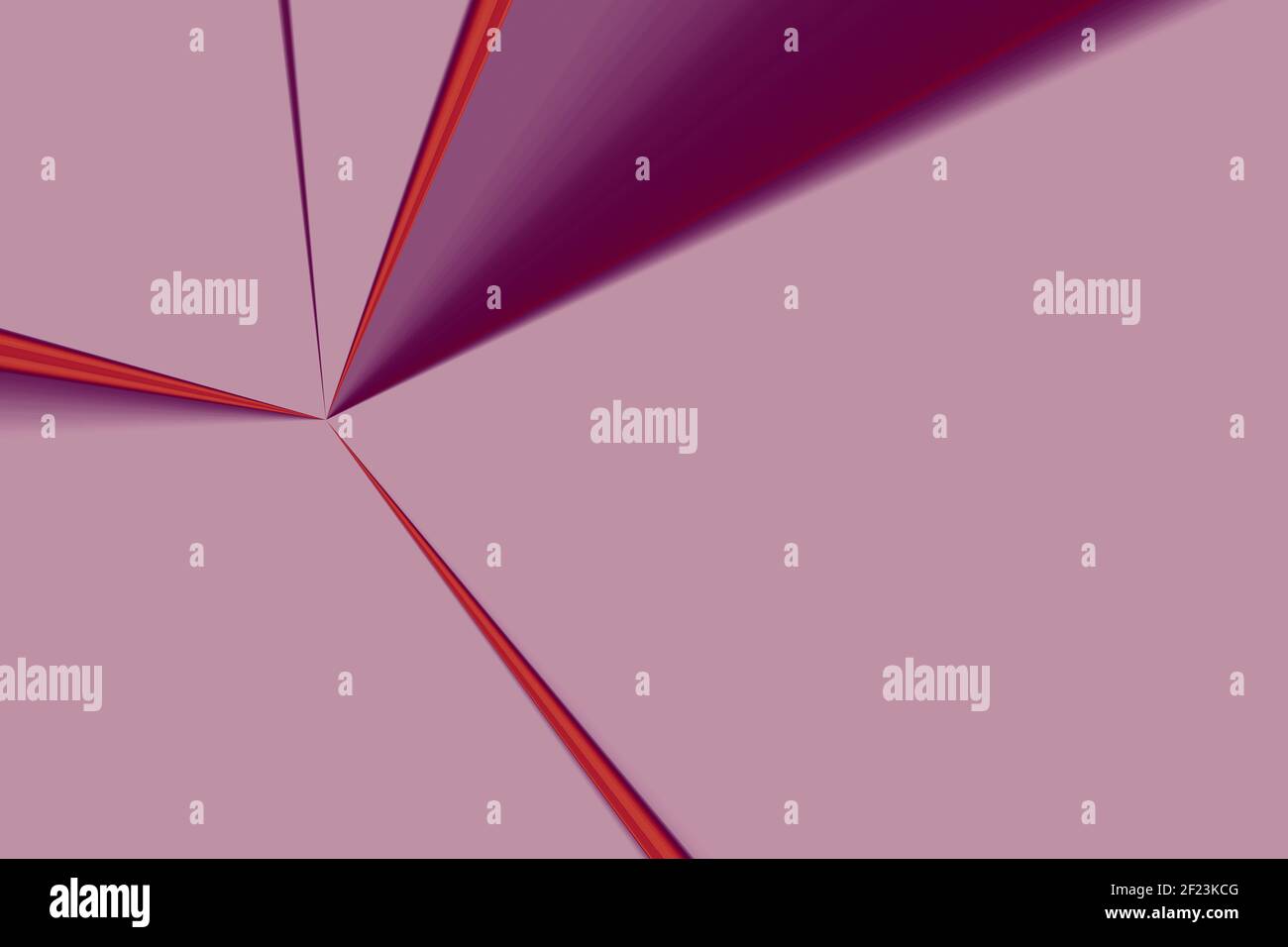 A cool red plasma lines with triangular shapes on purple background ...