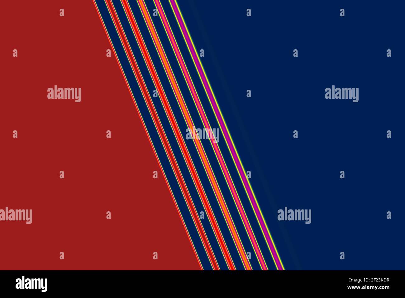 An illustration of colored lines on red and blue background Stock Photo ...