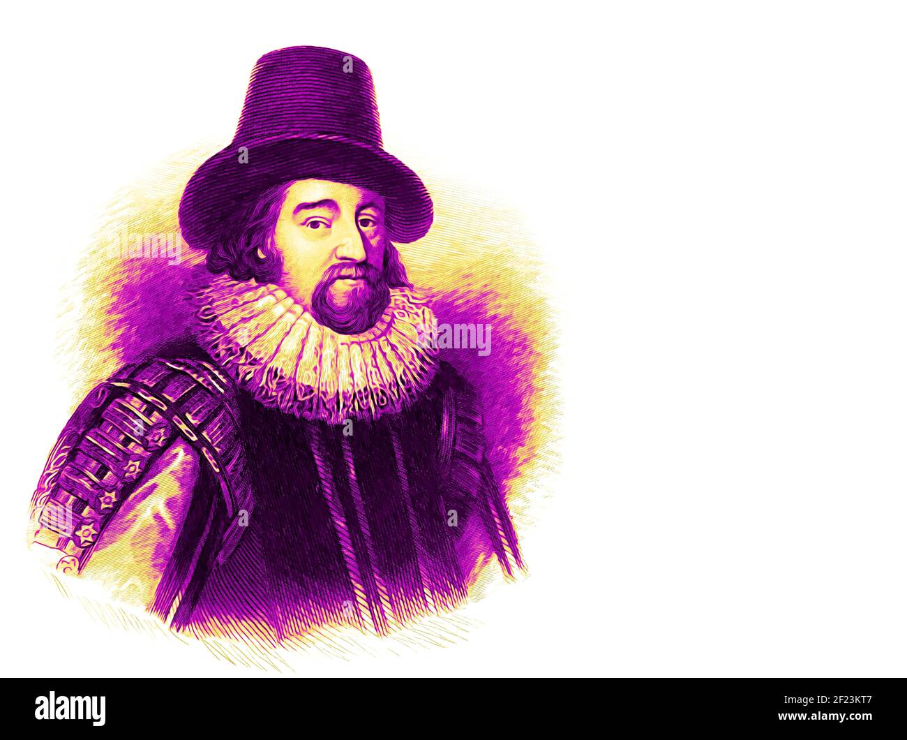 Portrait of francis bacon or baron baco of verulam hi-res stock photography and images - Alamy