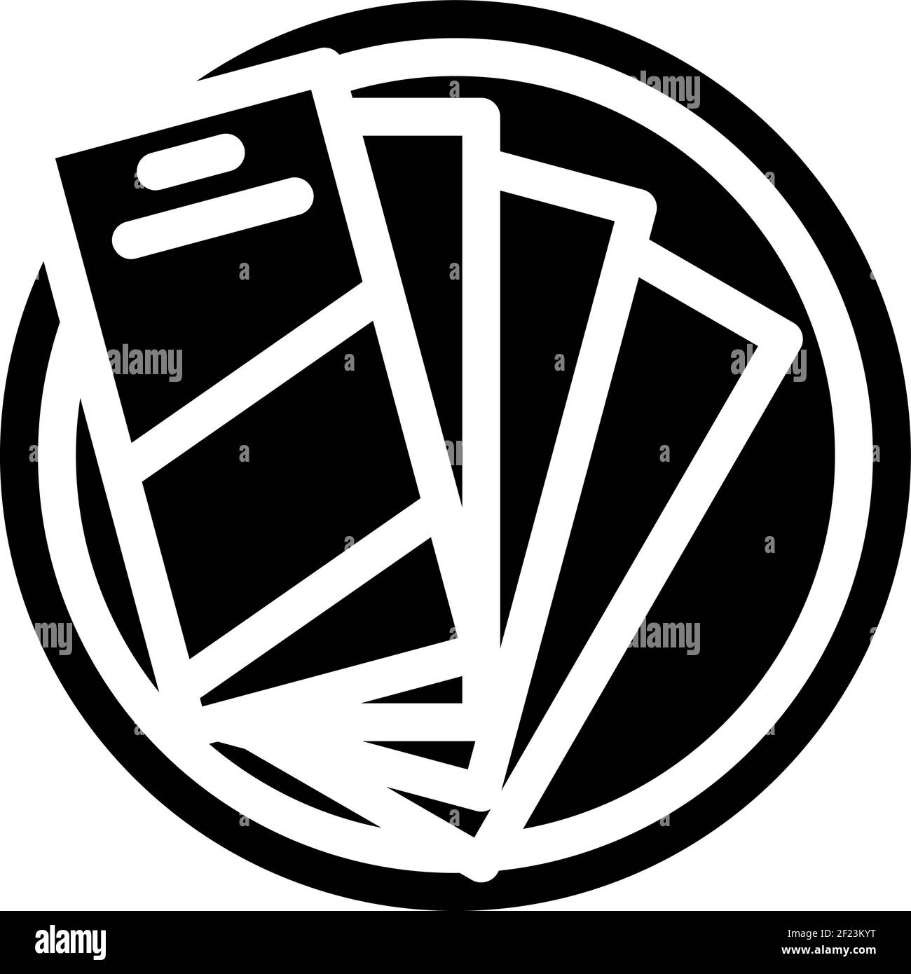 table with booklets glyph icon vector illustration Stock Vector Image ...