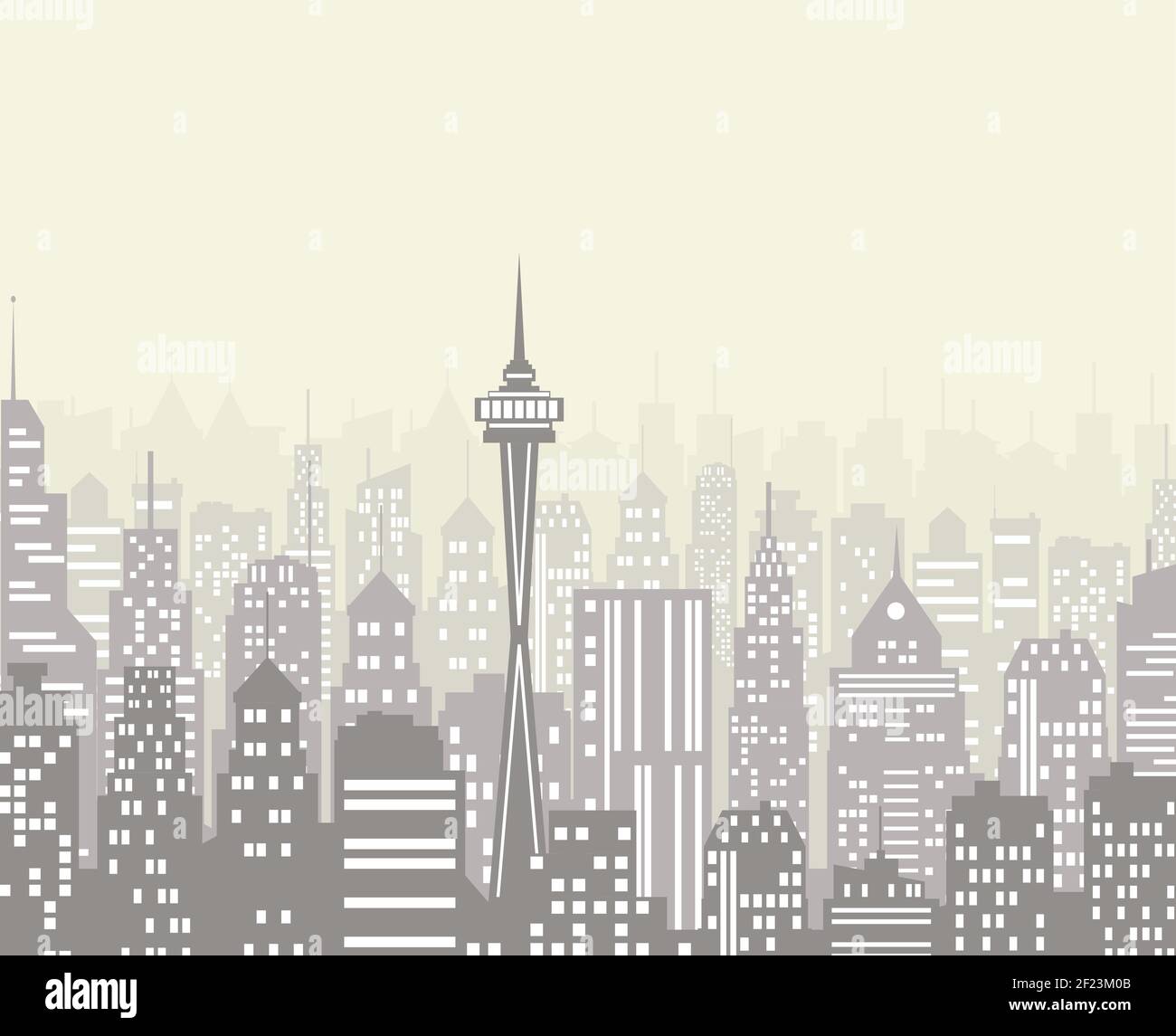 City skyline vector illustration Stock Vector Image & Art - Alamy
