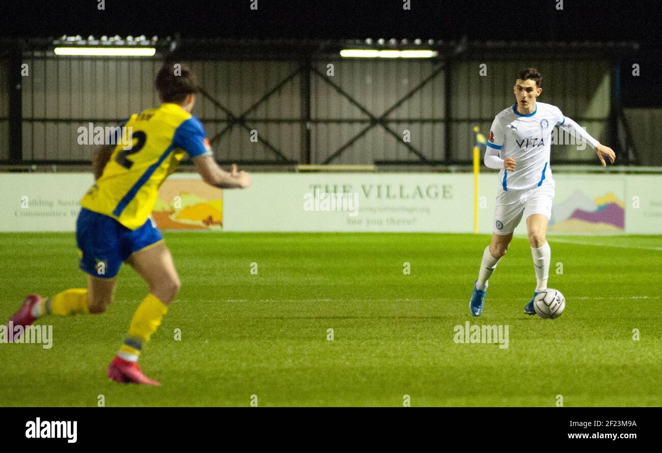 Solihull, UK. 09th Mar, 2021. Tom Walker (Stockport County #29) During ...