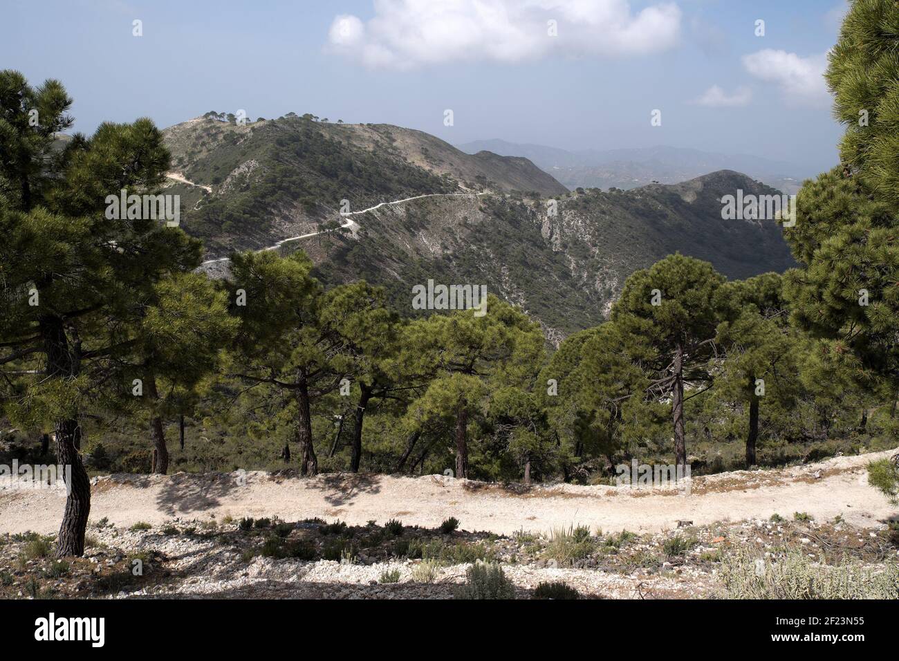 Part of the Silk Route above Camillas de Albaida and Competa, Andalucia ...