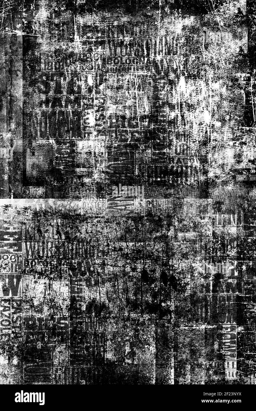 Abstract grunge futuristic cyber technology background. Drawing on old ...