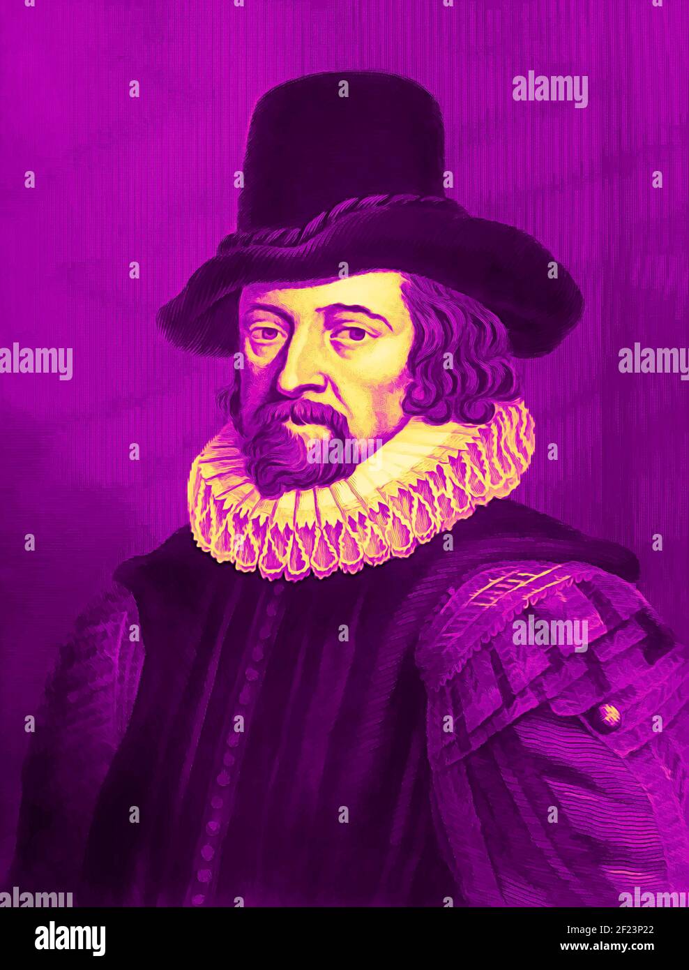 Portrait of francis bacon or baron baco of verulam hi-res stock photography and images - Alamy