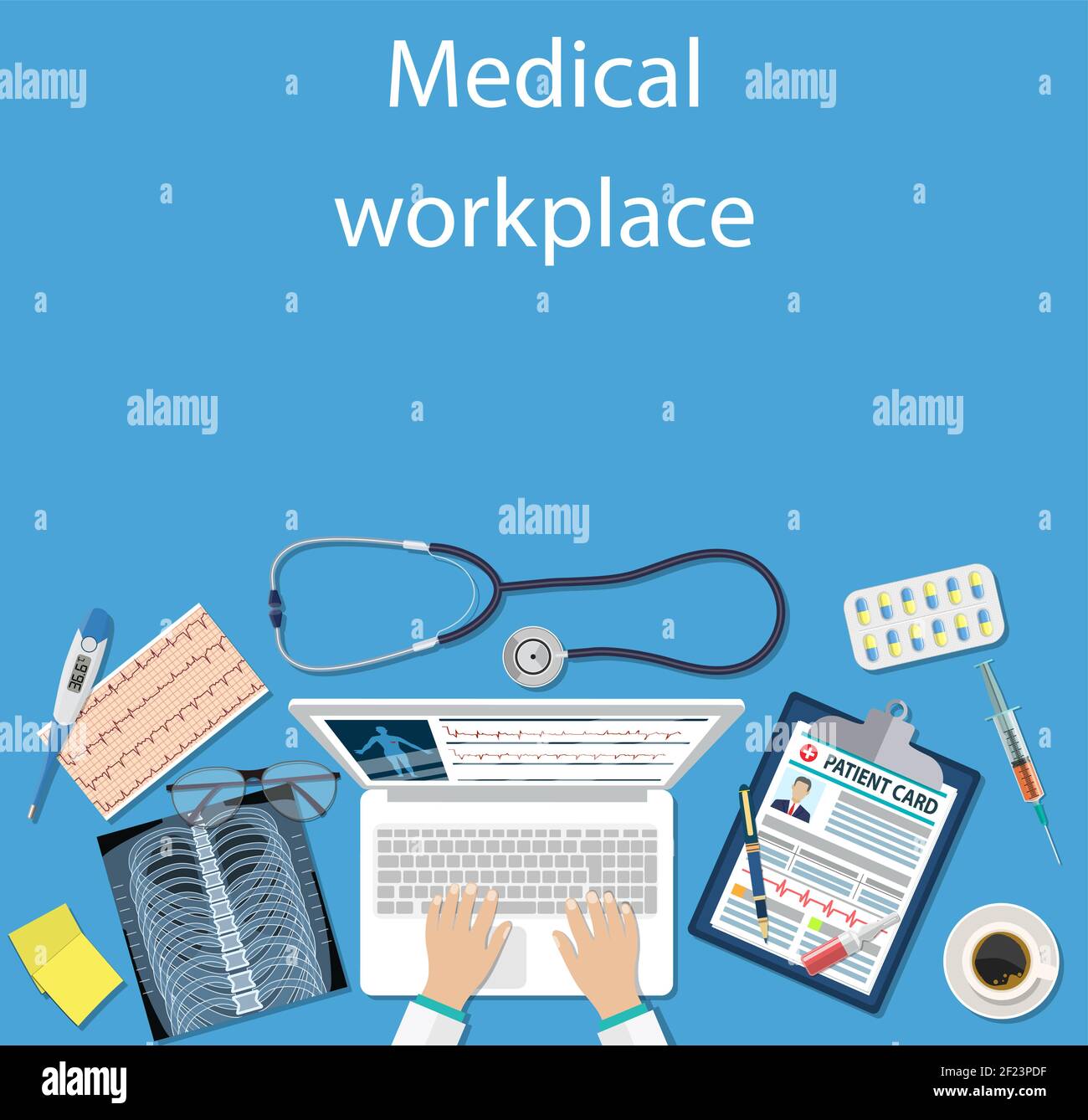 Surgeon workplace Stock Vector Images - Alamy