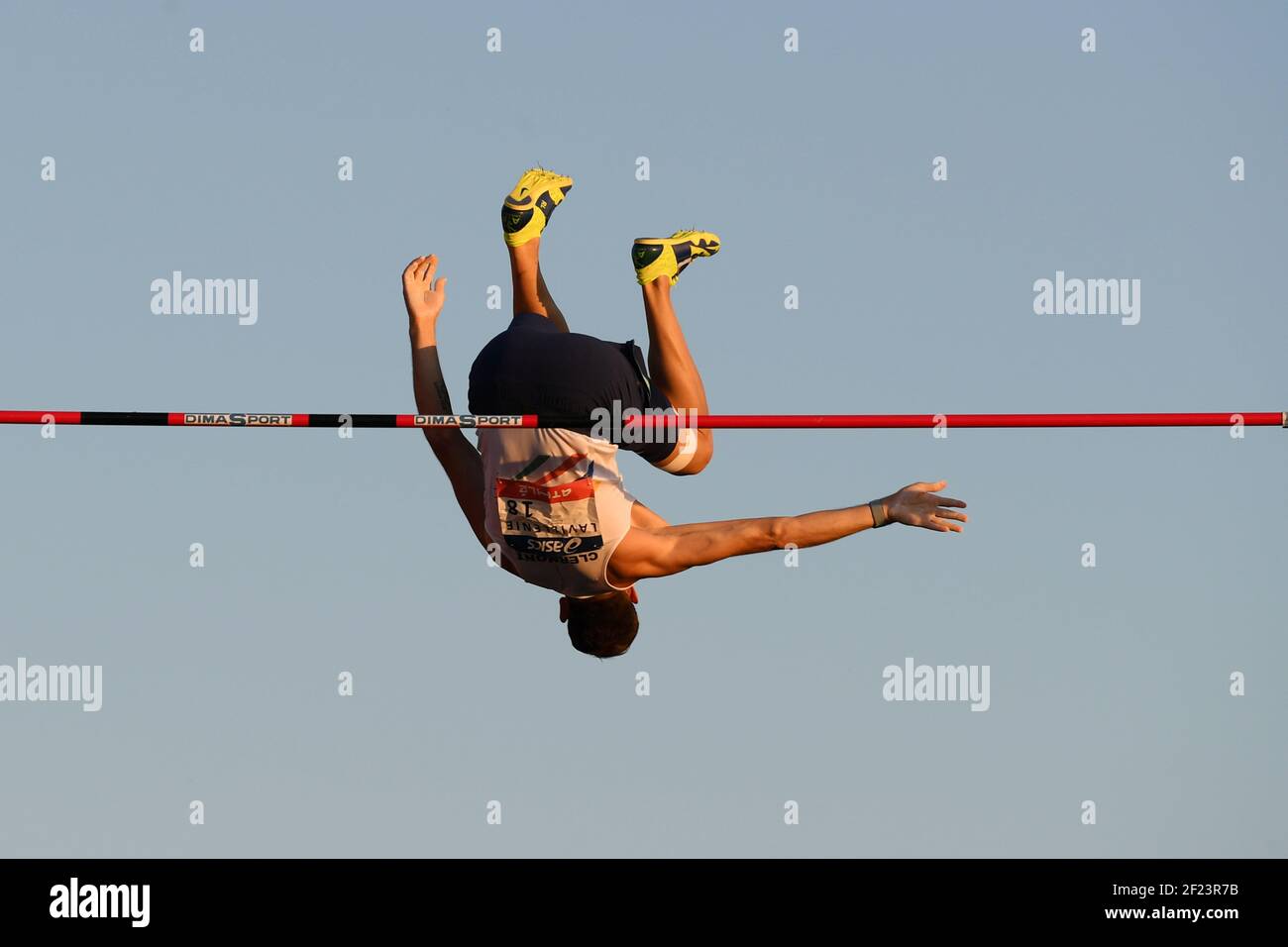 Renaud Lavillenie competes in men pole vault during the Athletics ...