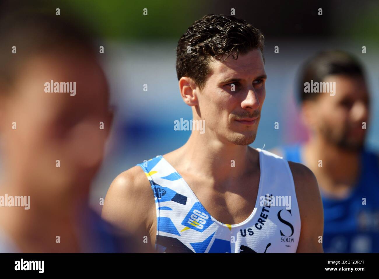 Pierre-Ambroise Bosse copetes in men 800m during the Athletics French ...