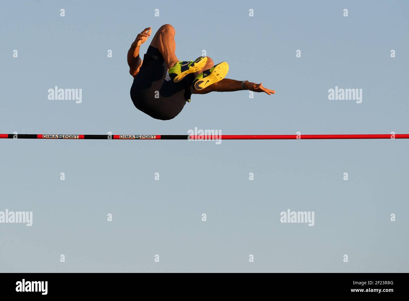 Renaud Lavillenie competes in men pole vault during the Athletics ...
