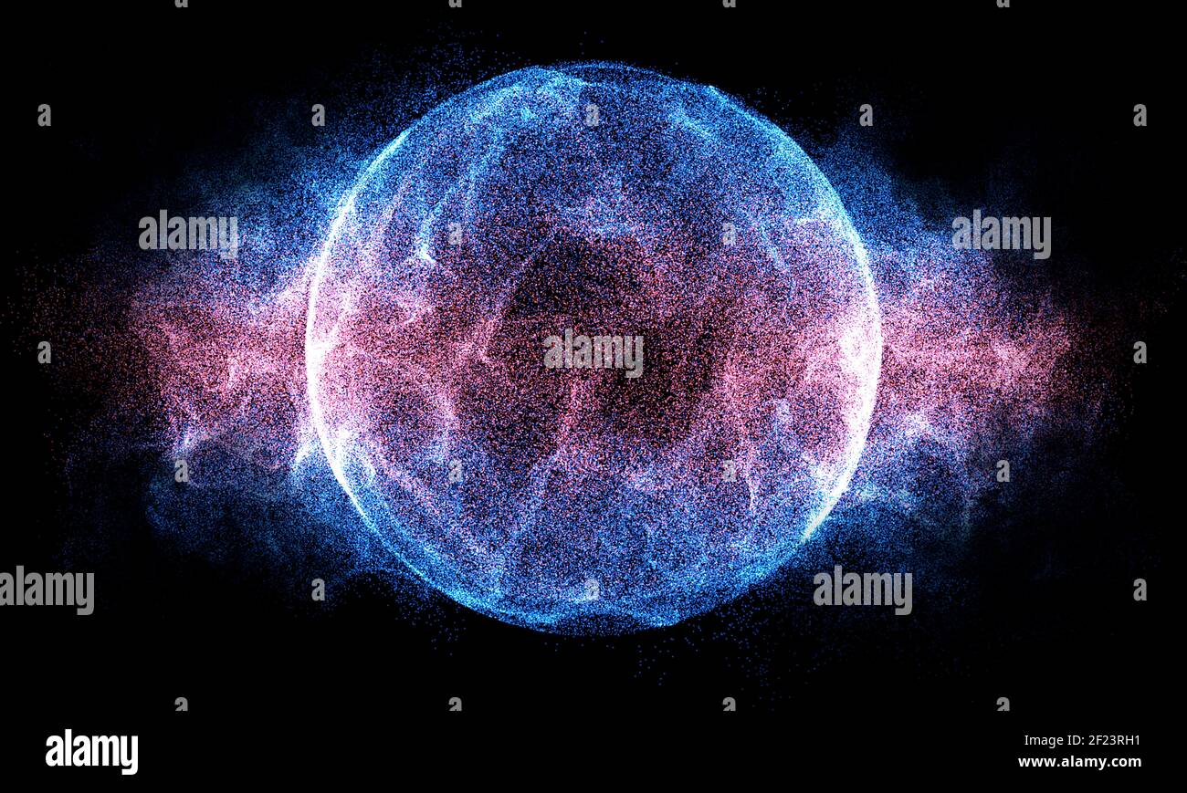 Orb and dots particles, astrology, star cluster. Study and magic. Outer ...