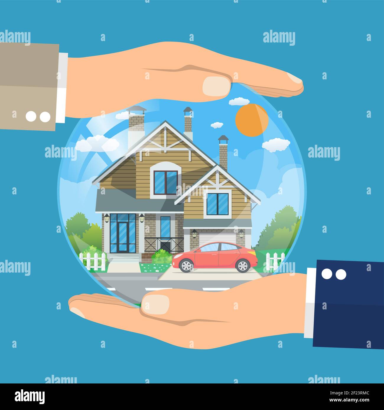 Safety of houses Stock Vector Images - Alamy