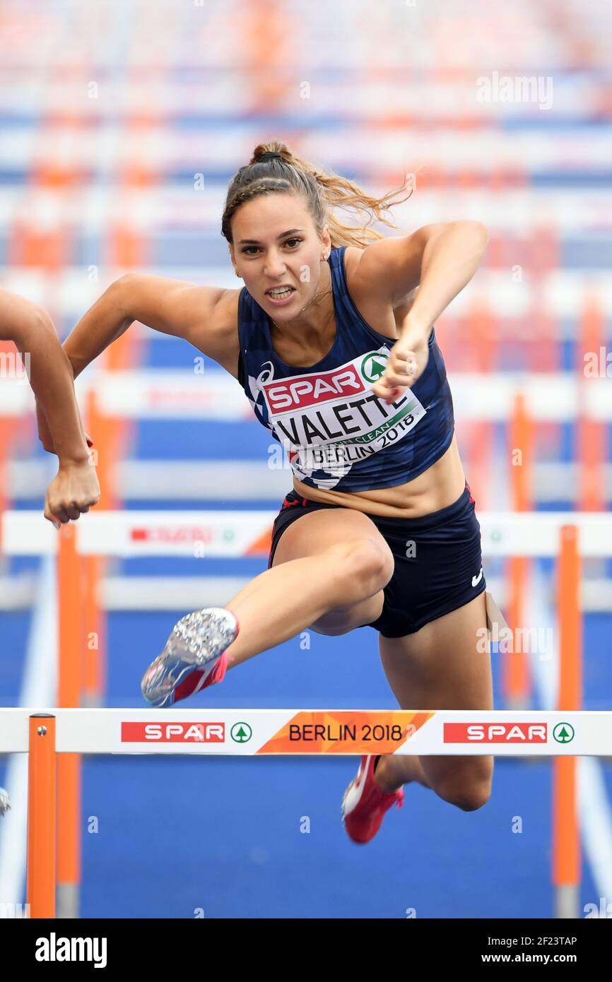 Laura Valette competes in women 100m hurdles during the European ...