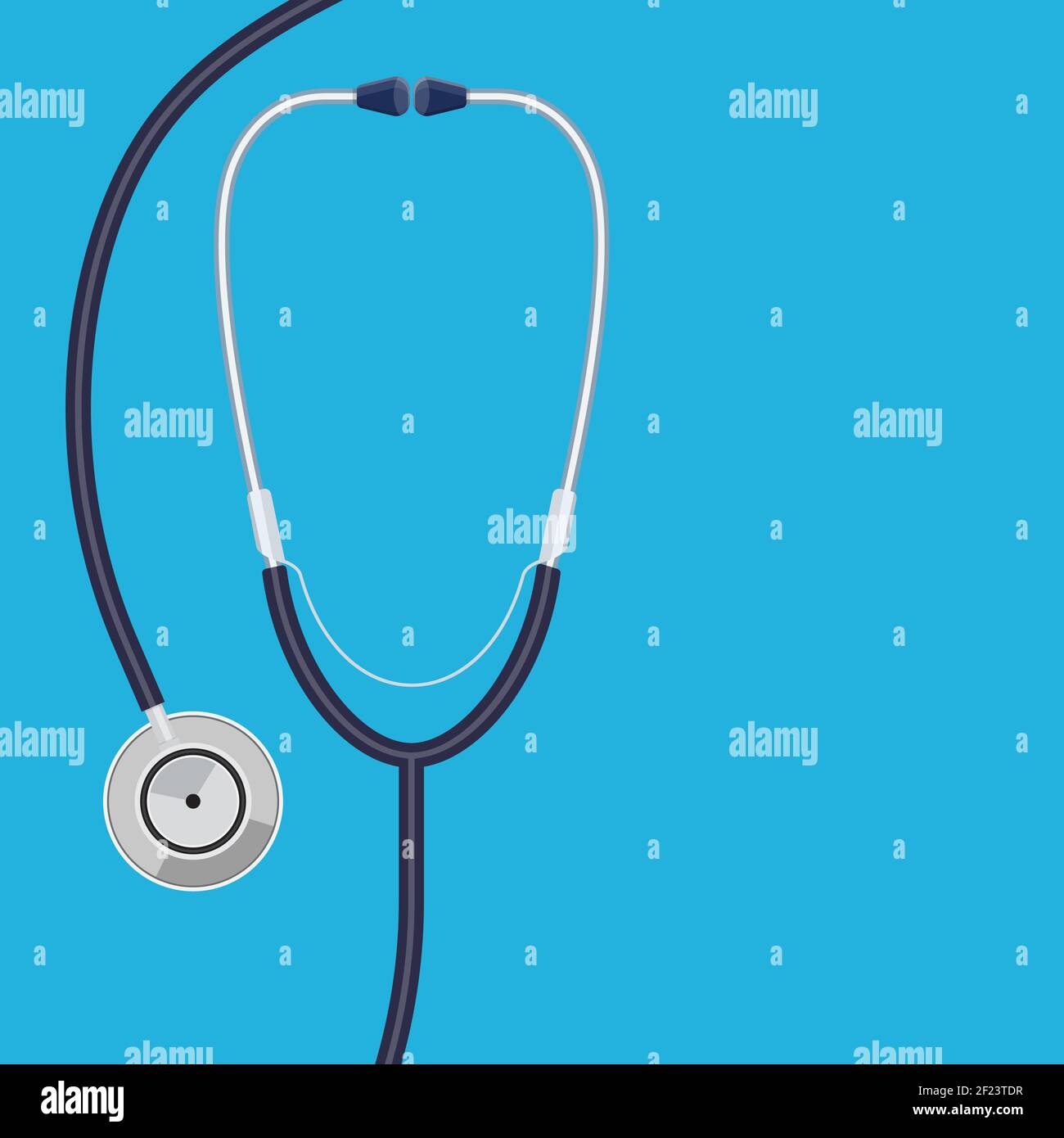 Stethoscope cartoon illustration Stock Vector Images - Alamy