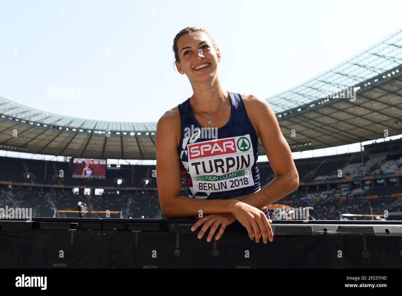 Esther Turpin competes in women heptathlon during the European ...