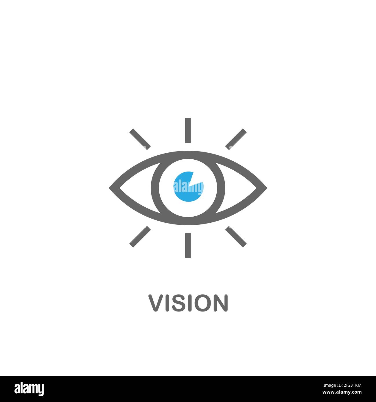 Vision symbol sign in simple style on a white background. Vector EPS 10 ...