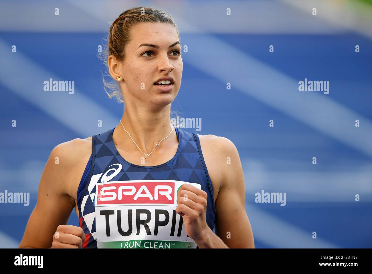 Esther Turpin competes in women heptathlon (100m hurdles) during the ...