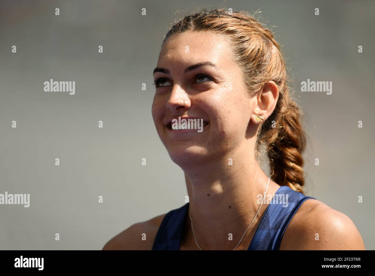 Esther Turpin competes in women heptathlon (high jump) during the ...
