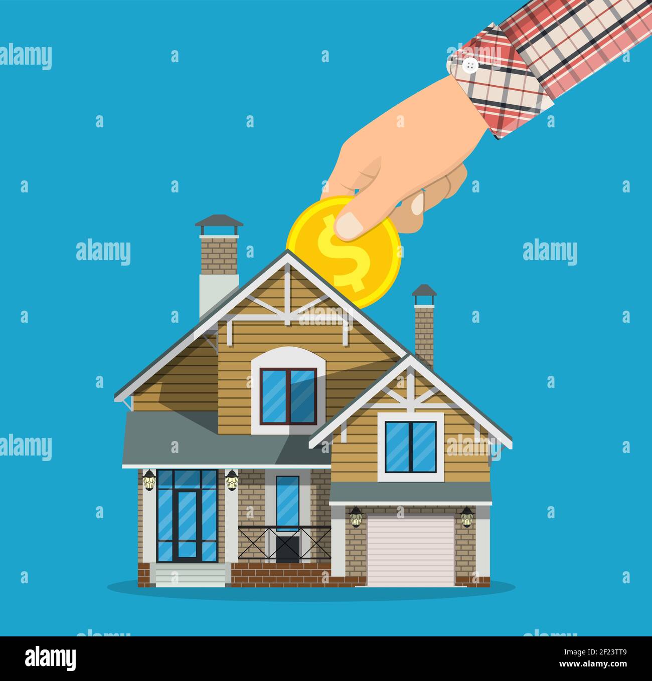 Invest piggy bank coins Stock Vector Images - Alamy