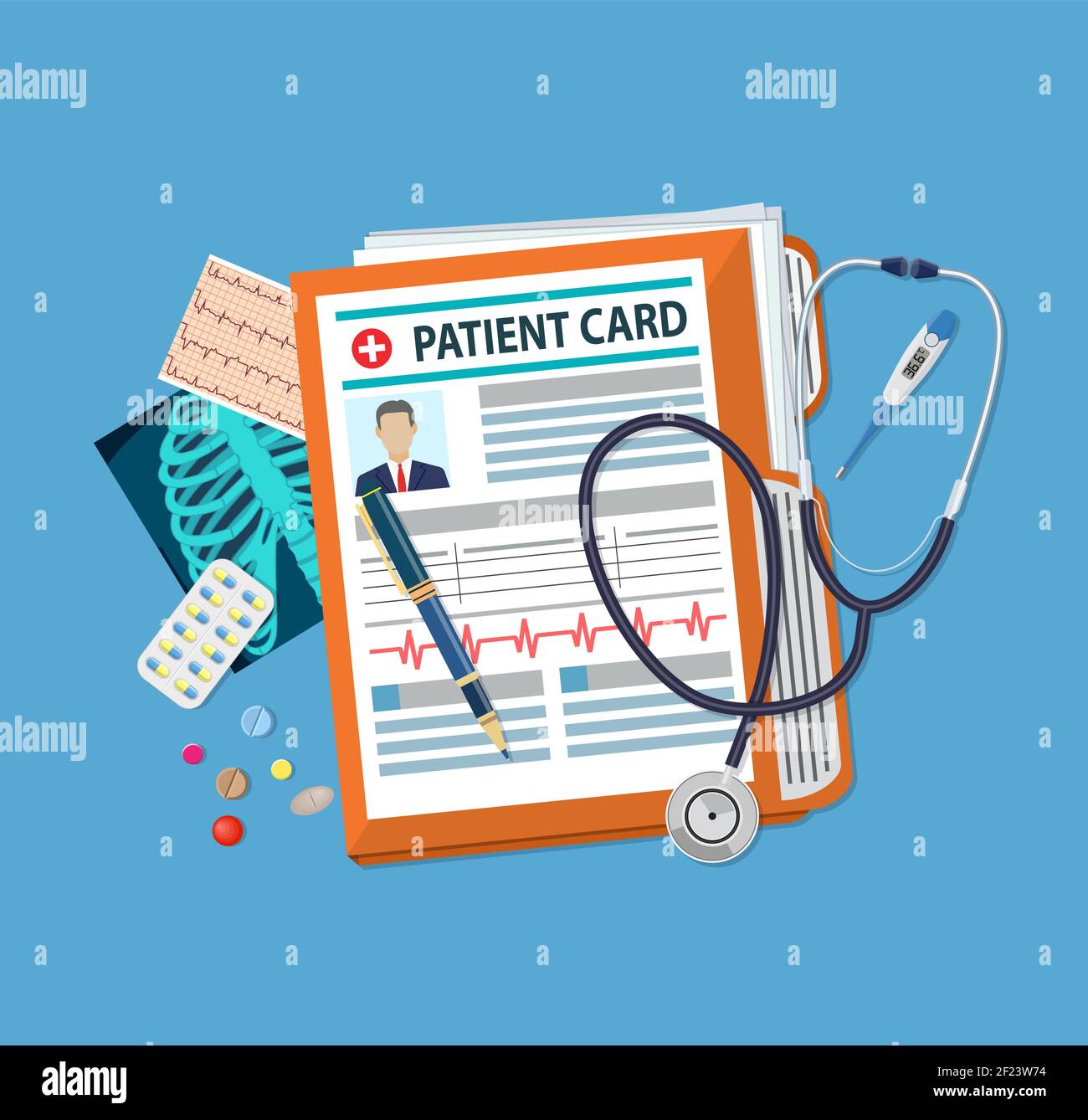 patient card concept Stock Vector Image & Art - Alamy