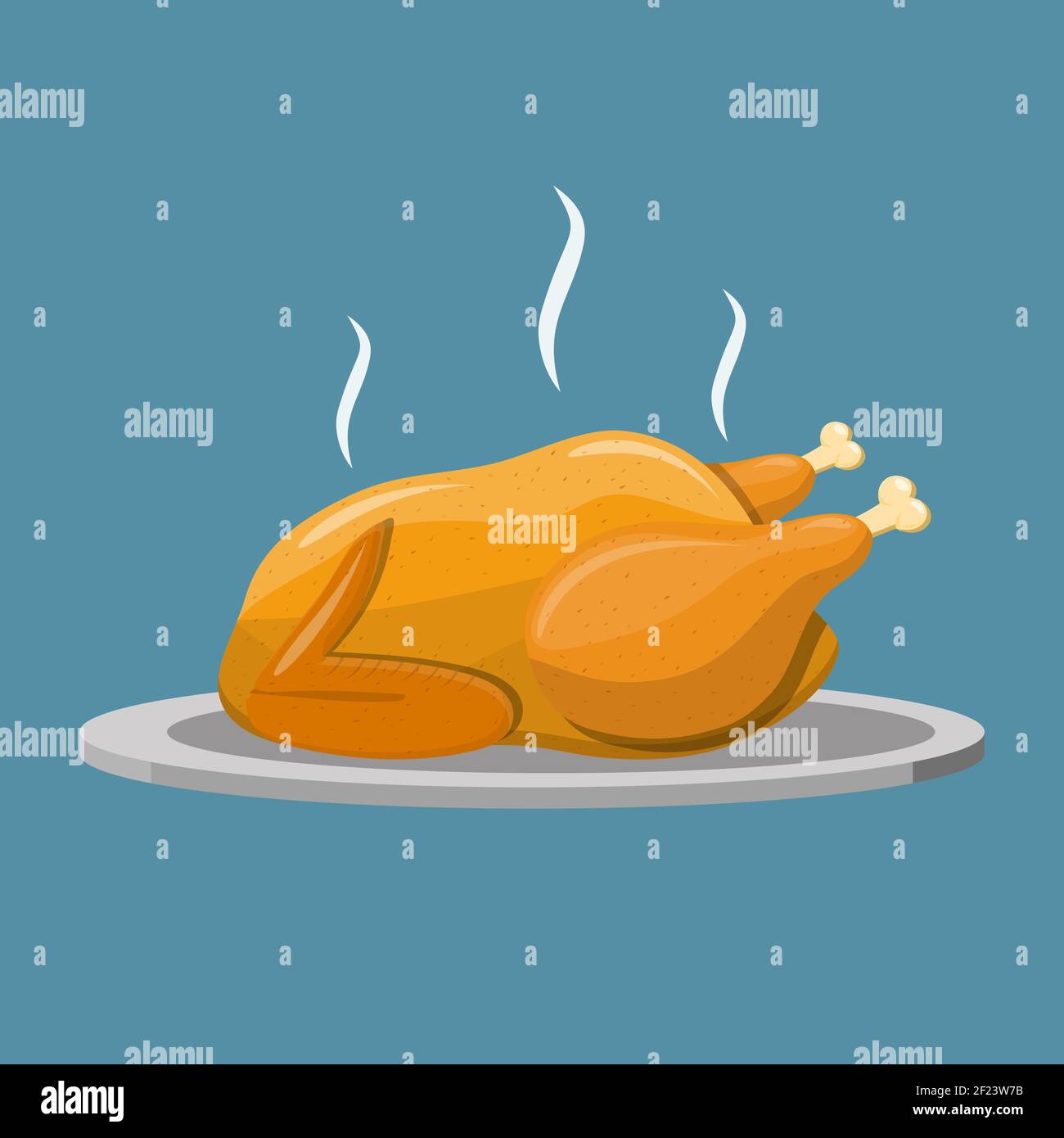 Cartoon roast chicken hi-res stock photography and images - Alamy